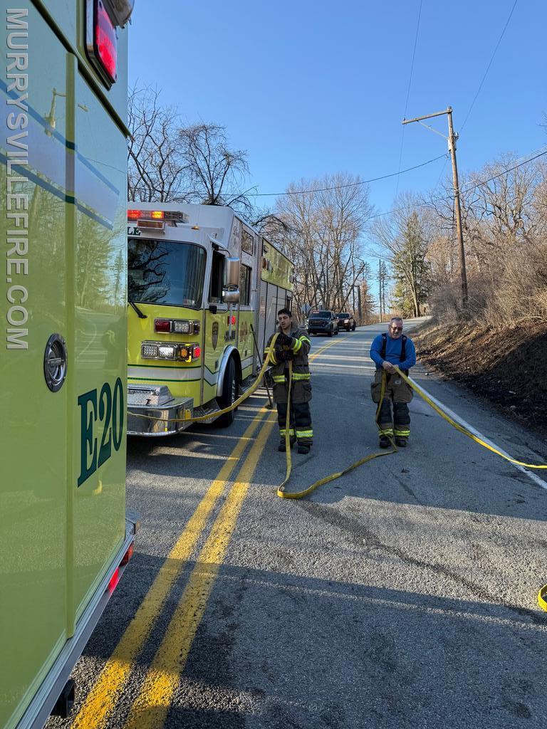Brush fire PV Road - Murrysville Volunteer Fire Company
